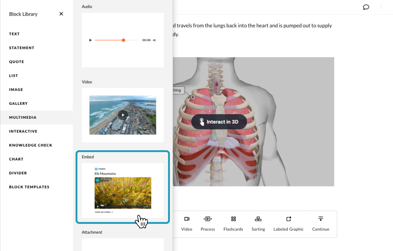 Embed a 3D model into Articulate Rise – Human Support
